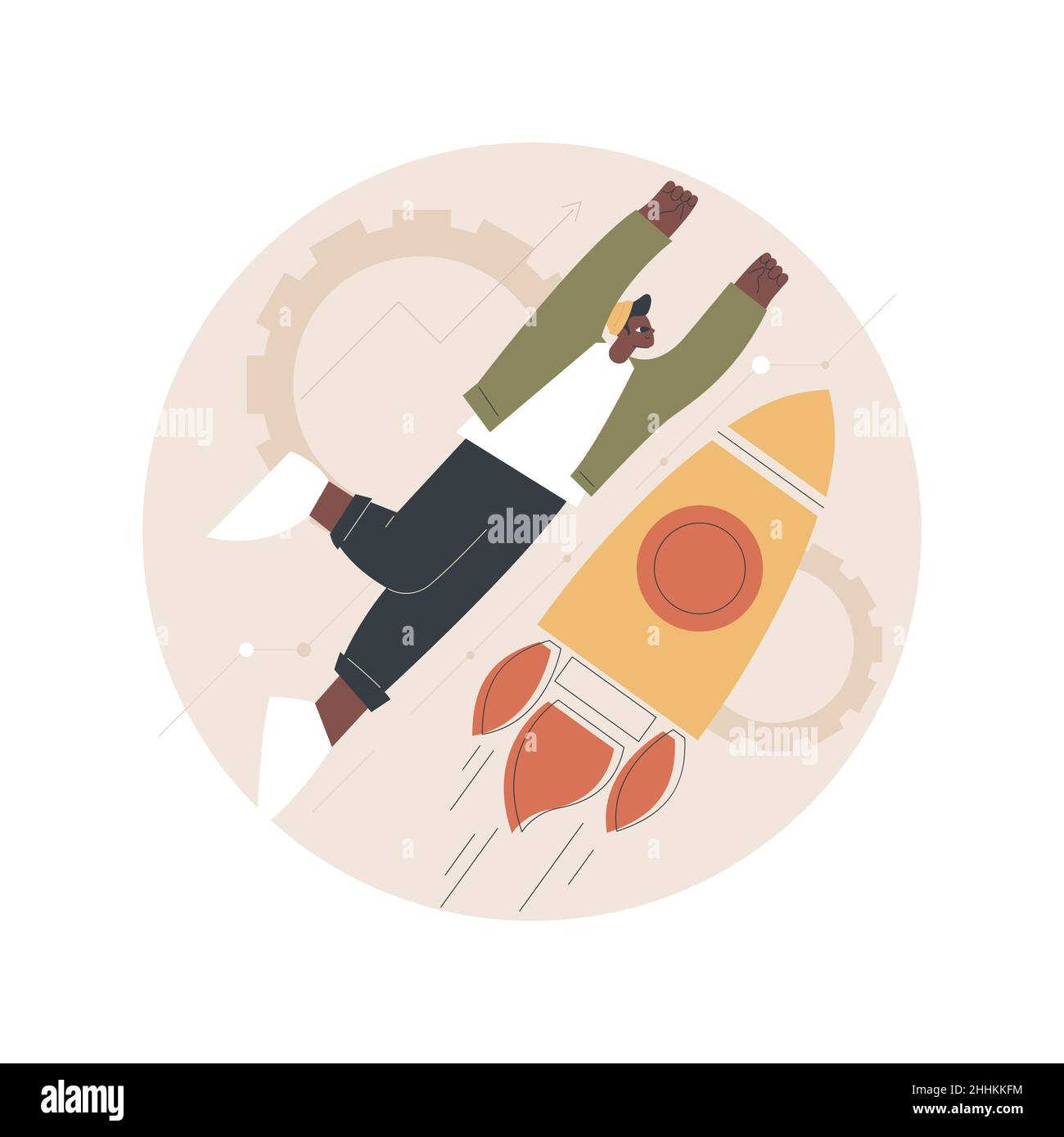 Startup accelerator abstract concept vector illustration. Business ...