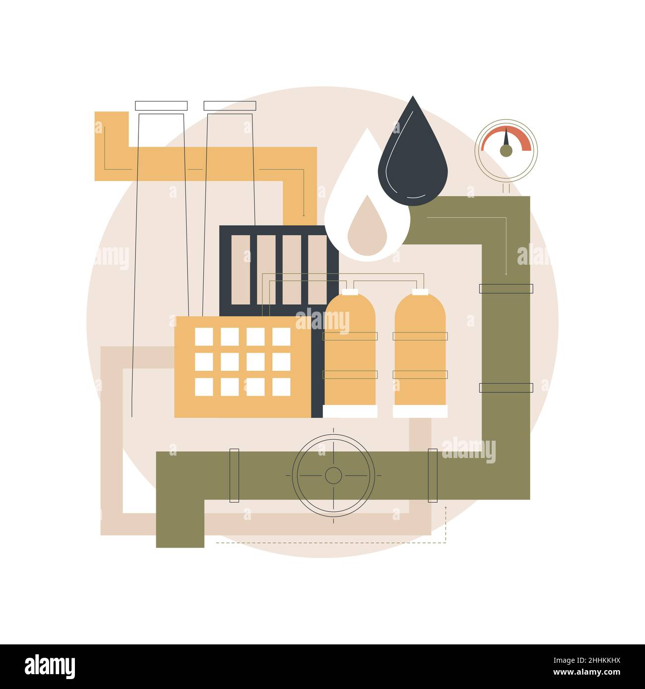 Pipeline transport abstract concept vector illustration. Transportation ...