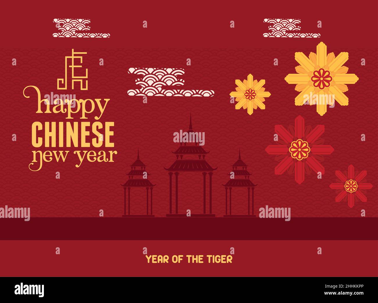 chinese new year red card Stock Vector Image & Art - Alamy