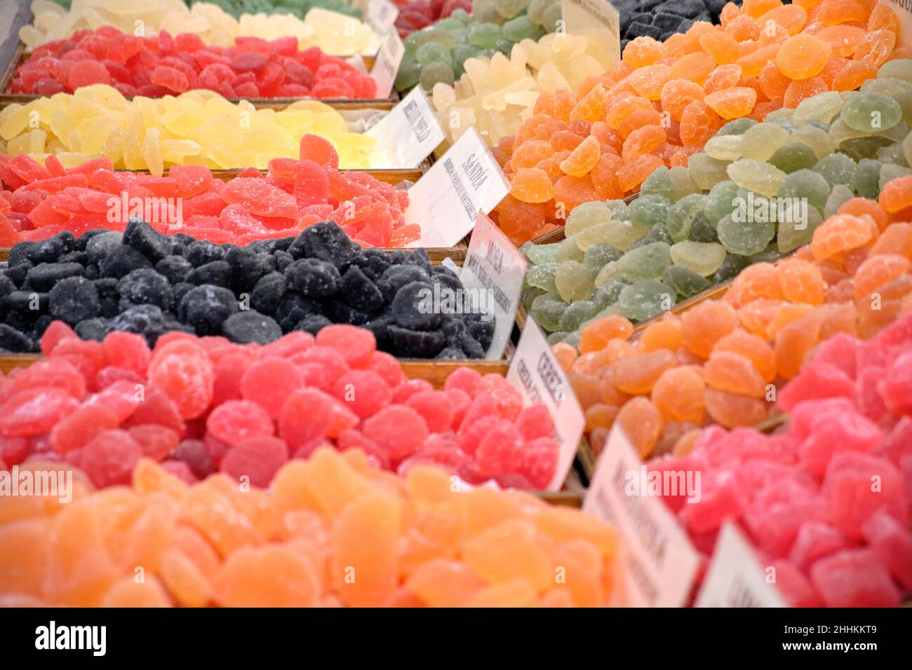 Colorful vitamin gummies hi-res stock photography and images - Alamy