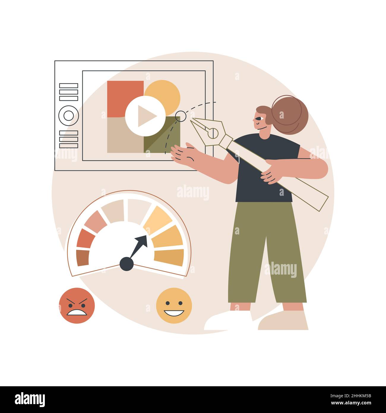 Emotional design abstract concept vector illustration. Interaction ... Emotional design abstract concept vector illustration. Interaction ...