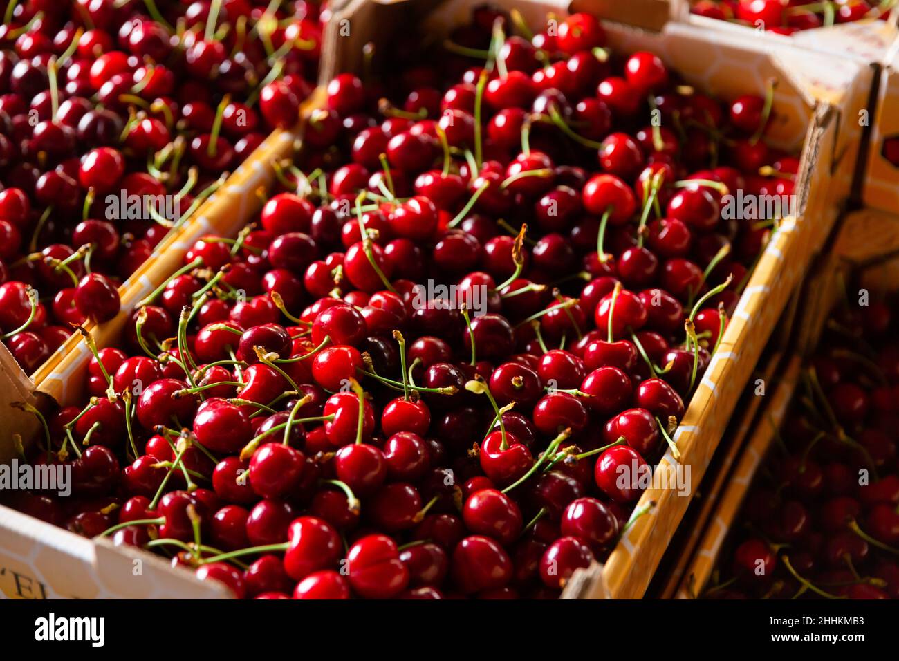 Fresh cherry on counter hi-res stock photography and images - Alamy