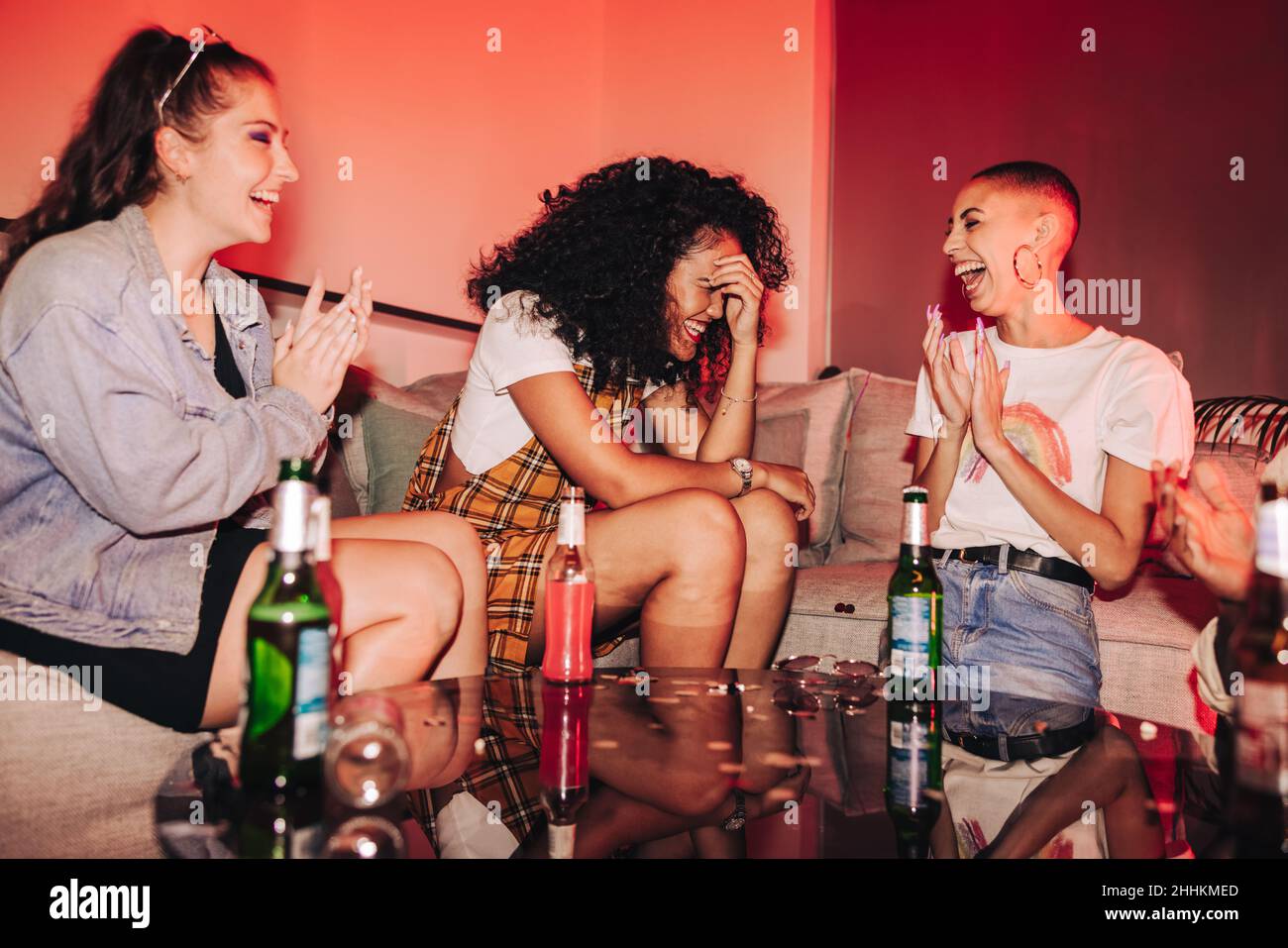 Shy woman group people hi-res stock photography and images - Alamy
