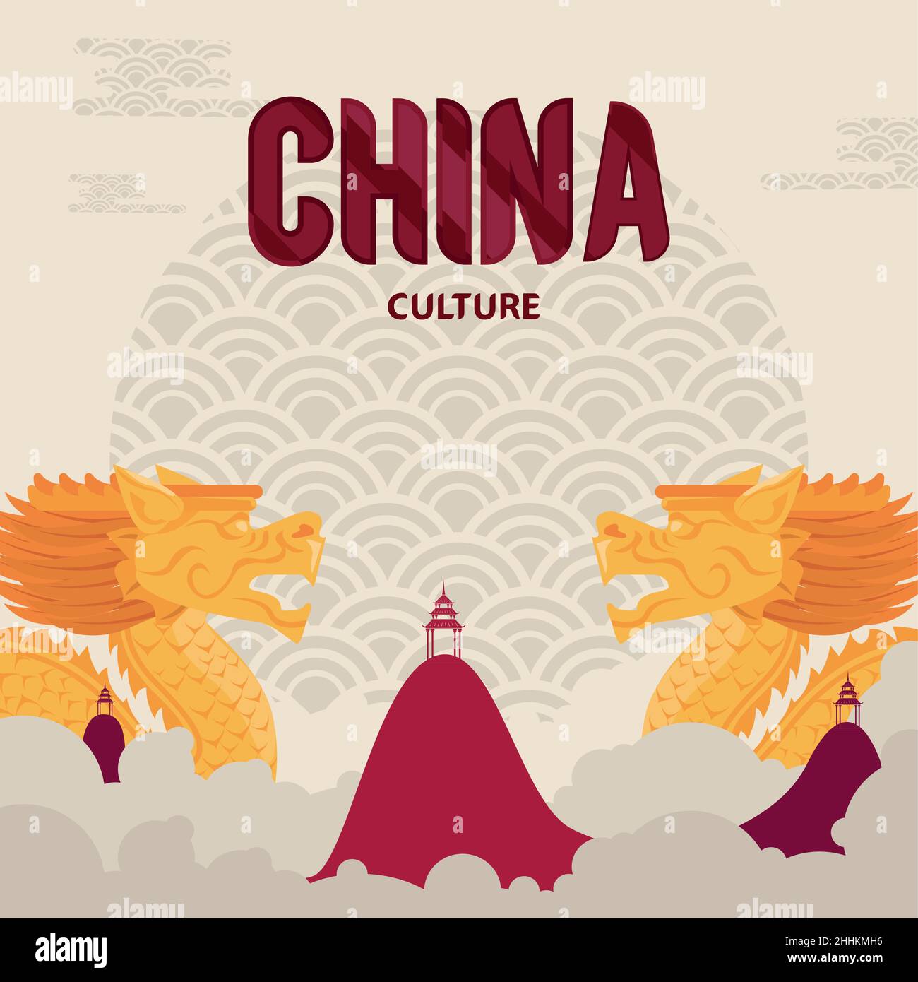 Gold dragons Stock Vector Images - Alamy