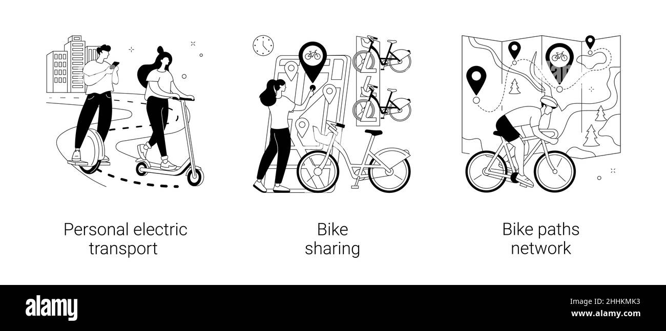 Urban transportation abstract concept vector illustrations Stock Vector ...