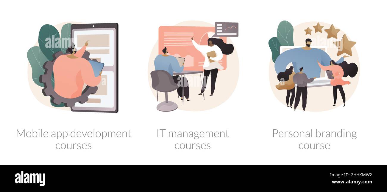 Career in IT abstract concept vector illustrations Stock Vector Image ...