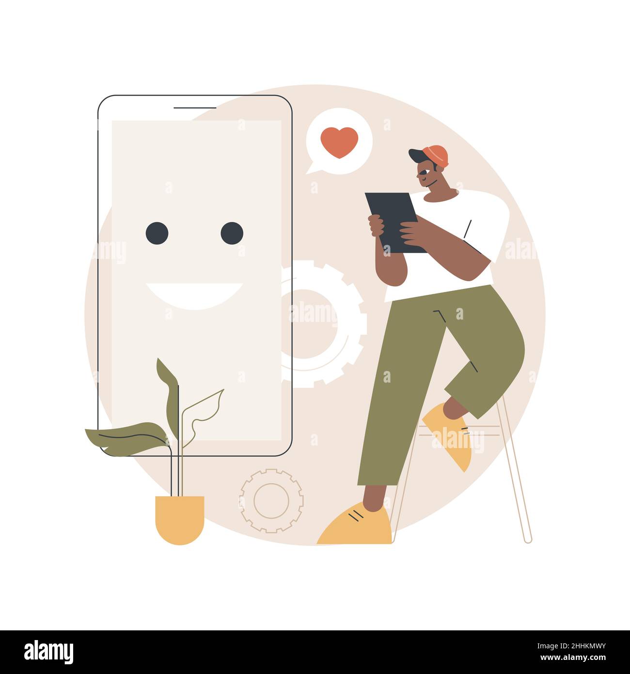 Personification abstract concept vector illustration. Personification ...