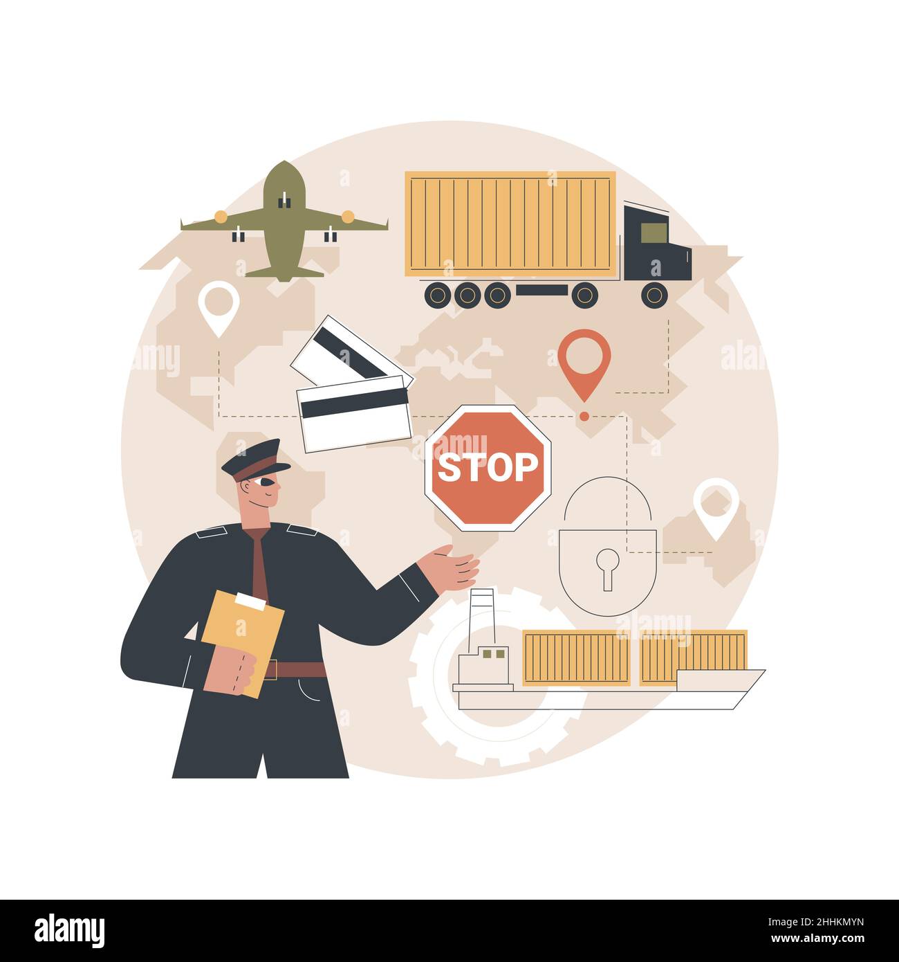 Bank sanctions Stock Vector Images - Alamy
