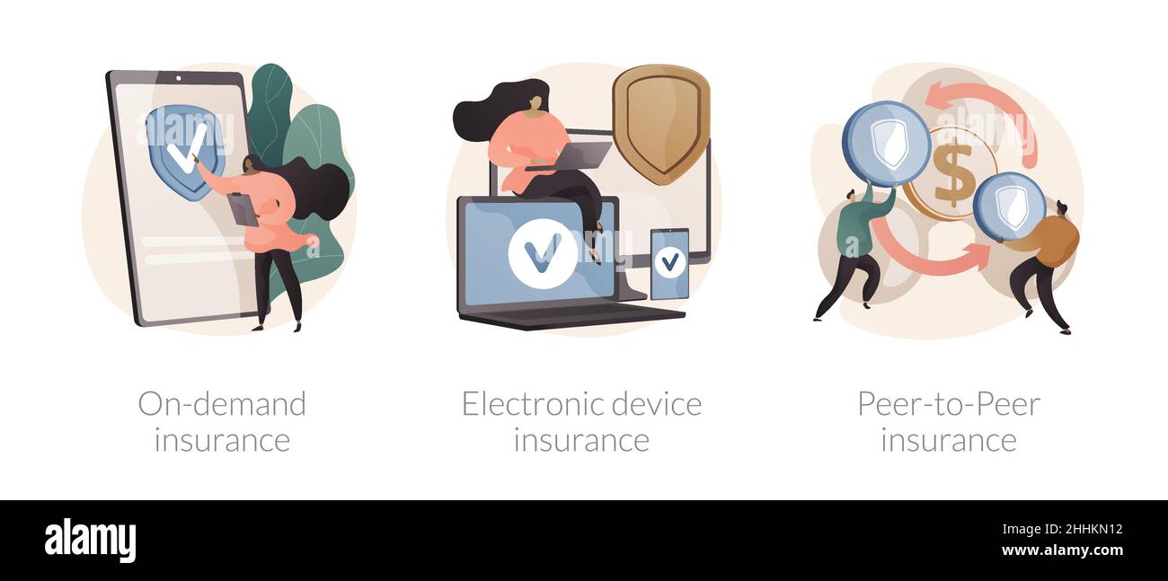 Insurance policy abstract concept vector illustrations Stock Vector ...