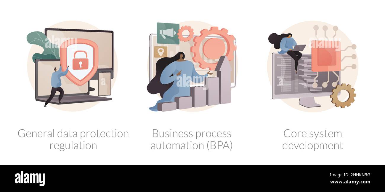 Digital transformation abstract concept vector illustrations Stock ...