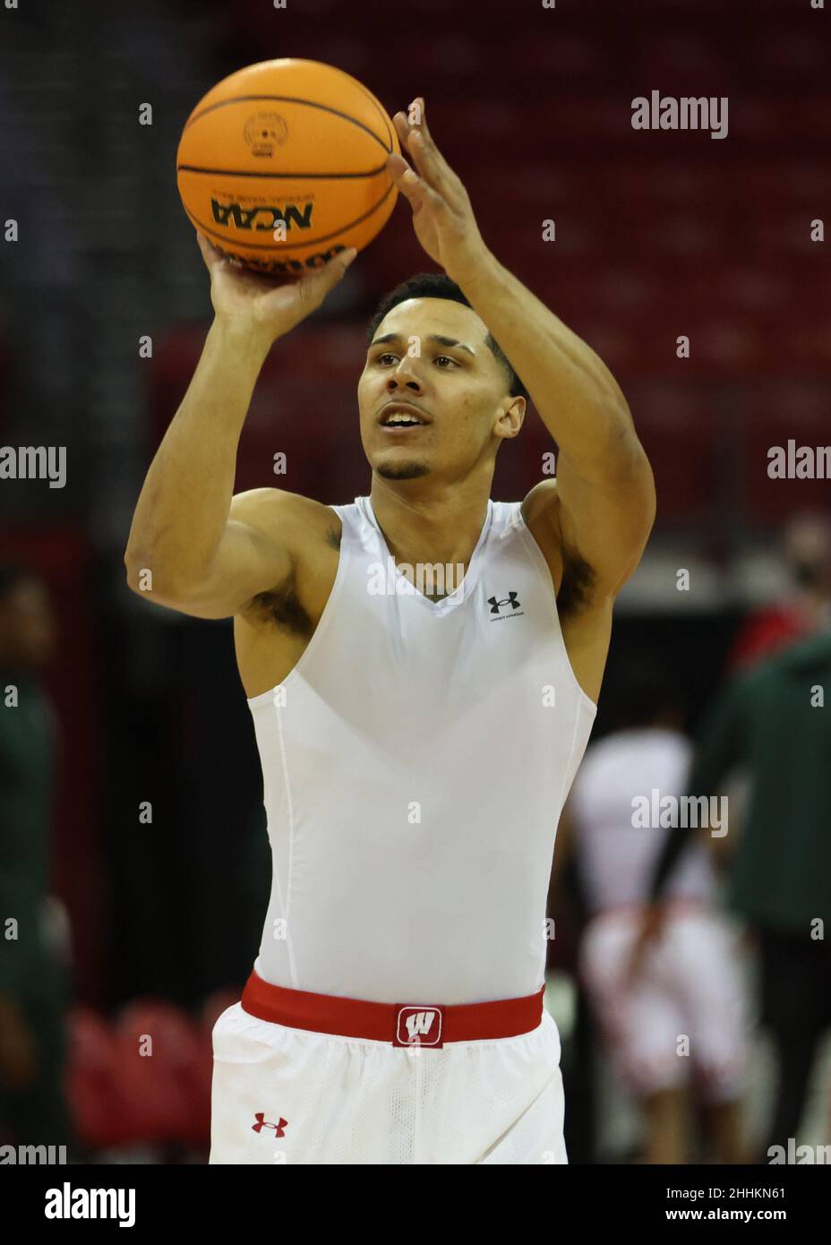 January 21, 2022: Wisconsin Badgers guard Jordan Davis (2) during the ...