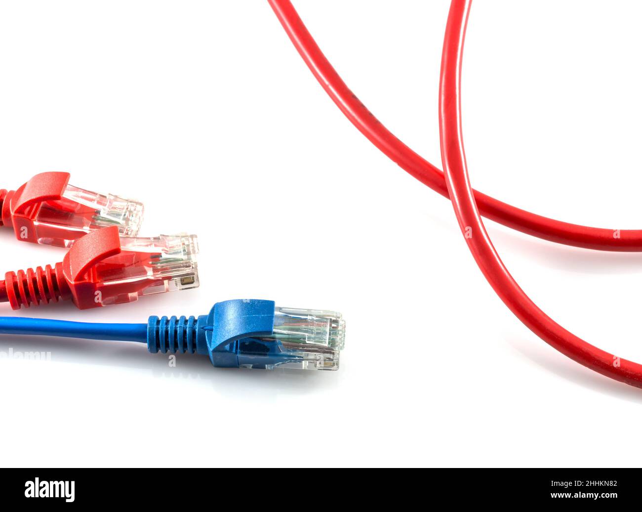Network internet cable isolated on white background Stock Photo - Alamy