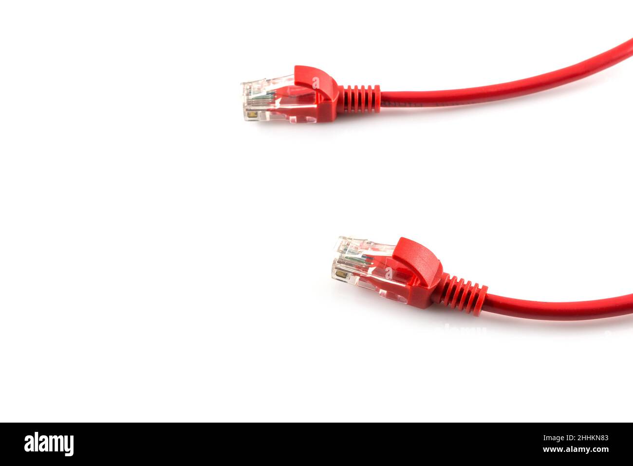 Network internet cable isolated on white background Stock Photo - Alamy