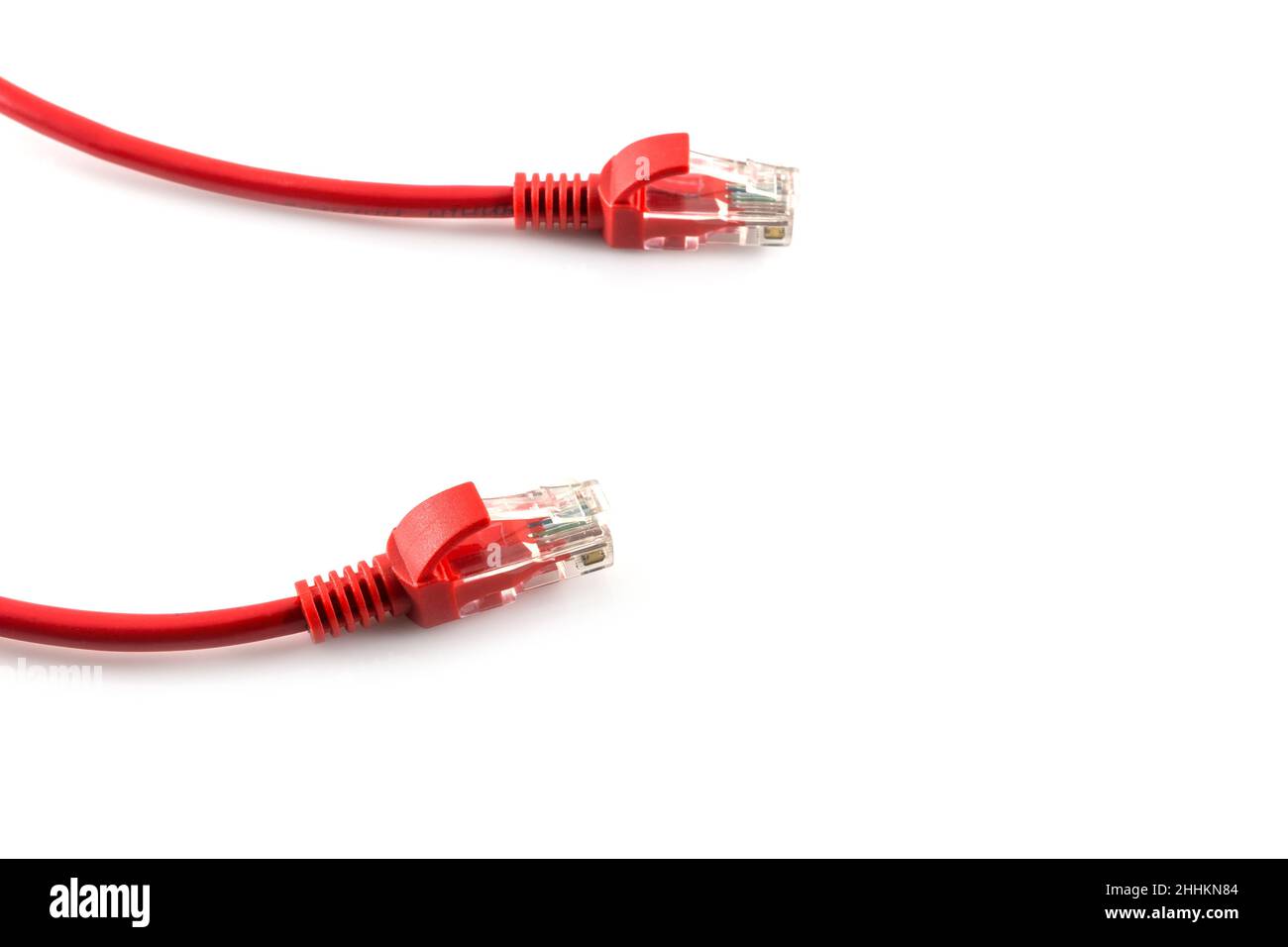 Network internet cable isolated on white background Stock Photo - Alamy