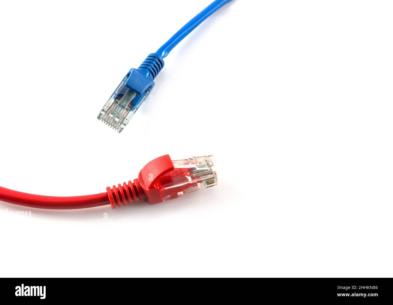 Network internet cable isolated on white background Stock Photo - Alamy