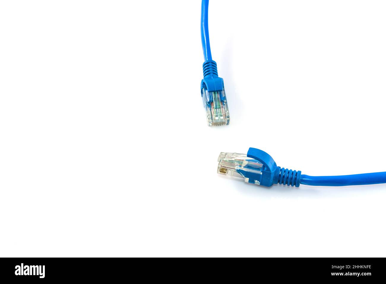 Network internet cable isolated on white background Stock Photo - Alamy
