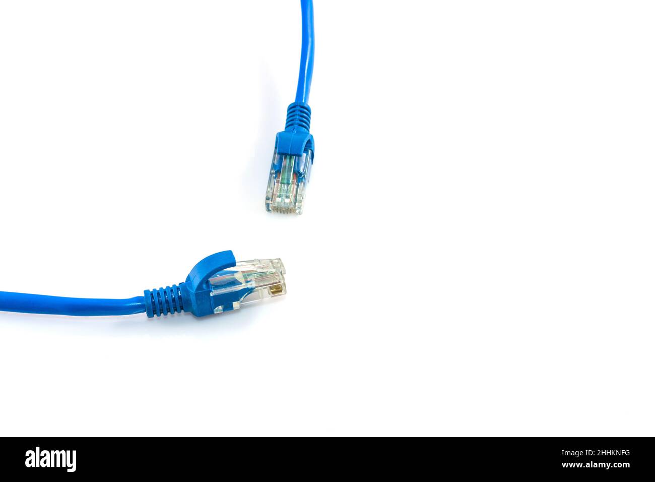 Network internet cable isolated on white background Stock Photo - Alamy