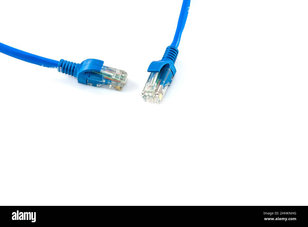 Network internet cable isolated on white background Stock Photo - Alamy