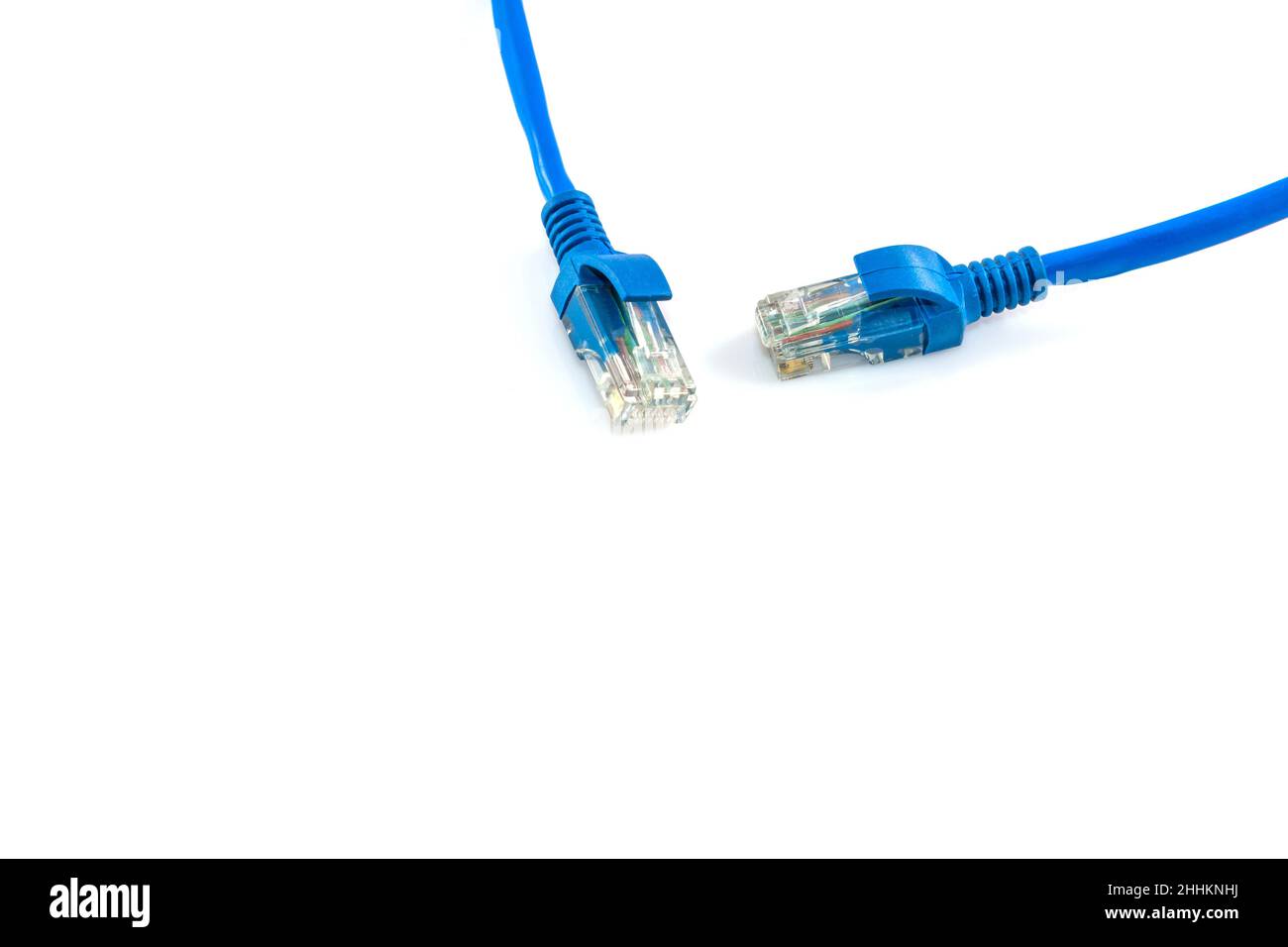 Network internet cable isolated on white background Stock Photo - Alamy