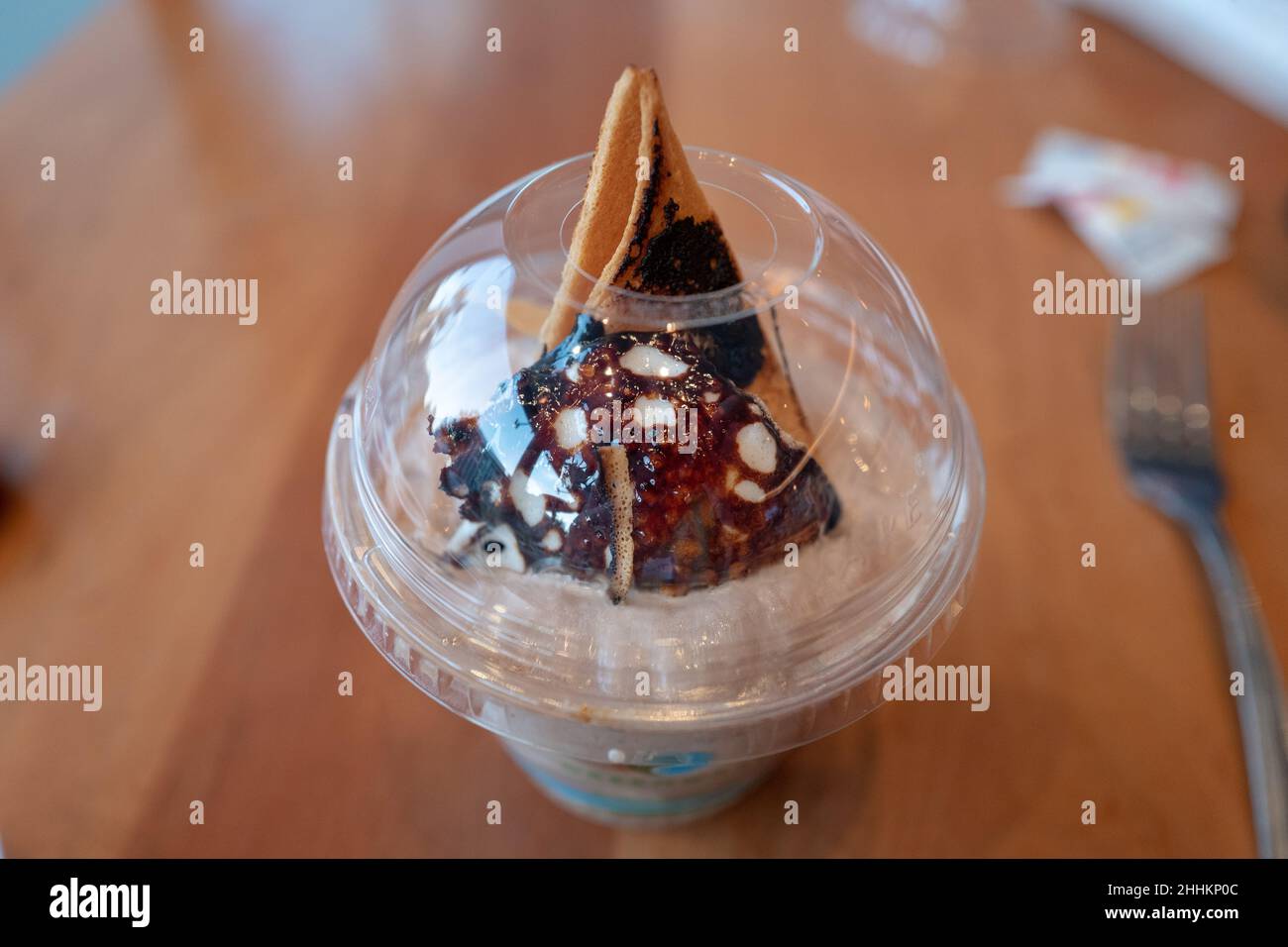 Chocolate milkshake with brulee marshmallow at ROAM Artisan Burgers in ...