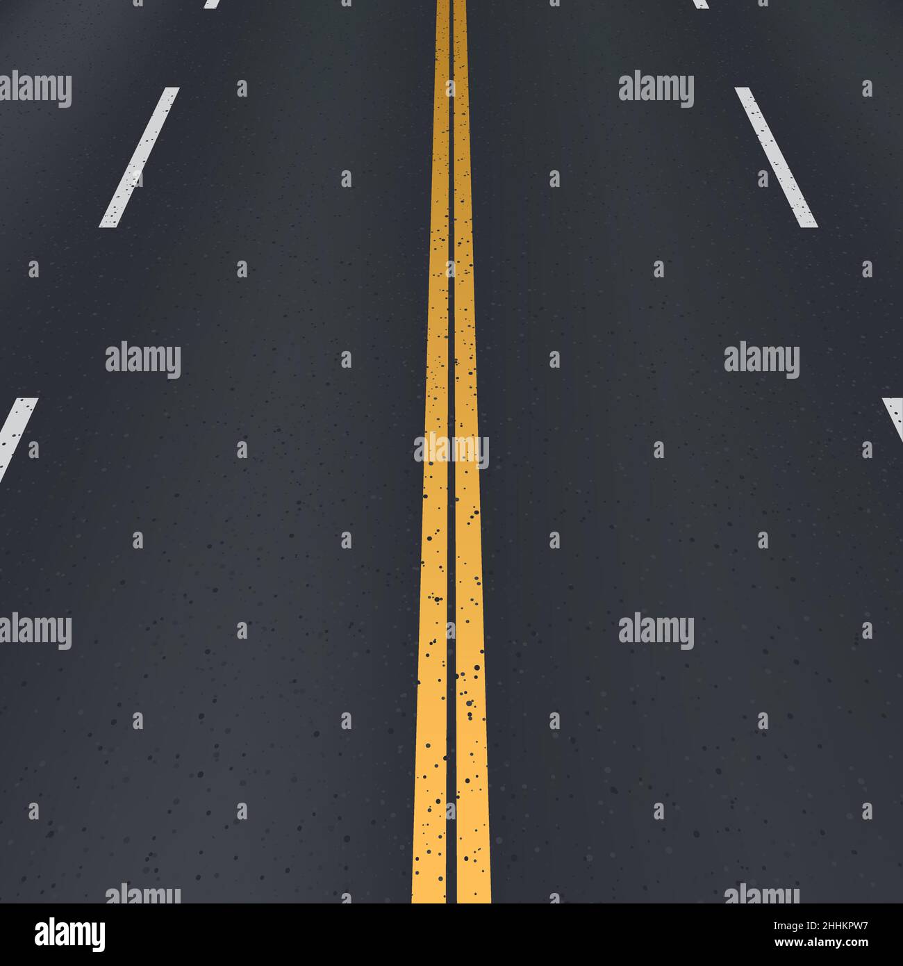 Asphalt road texture yellow stripe Stock Vector Images - Alamy