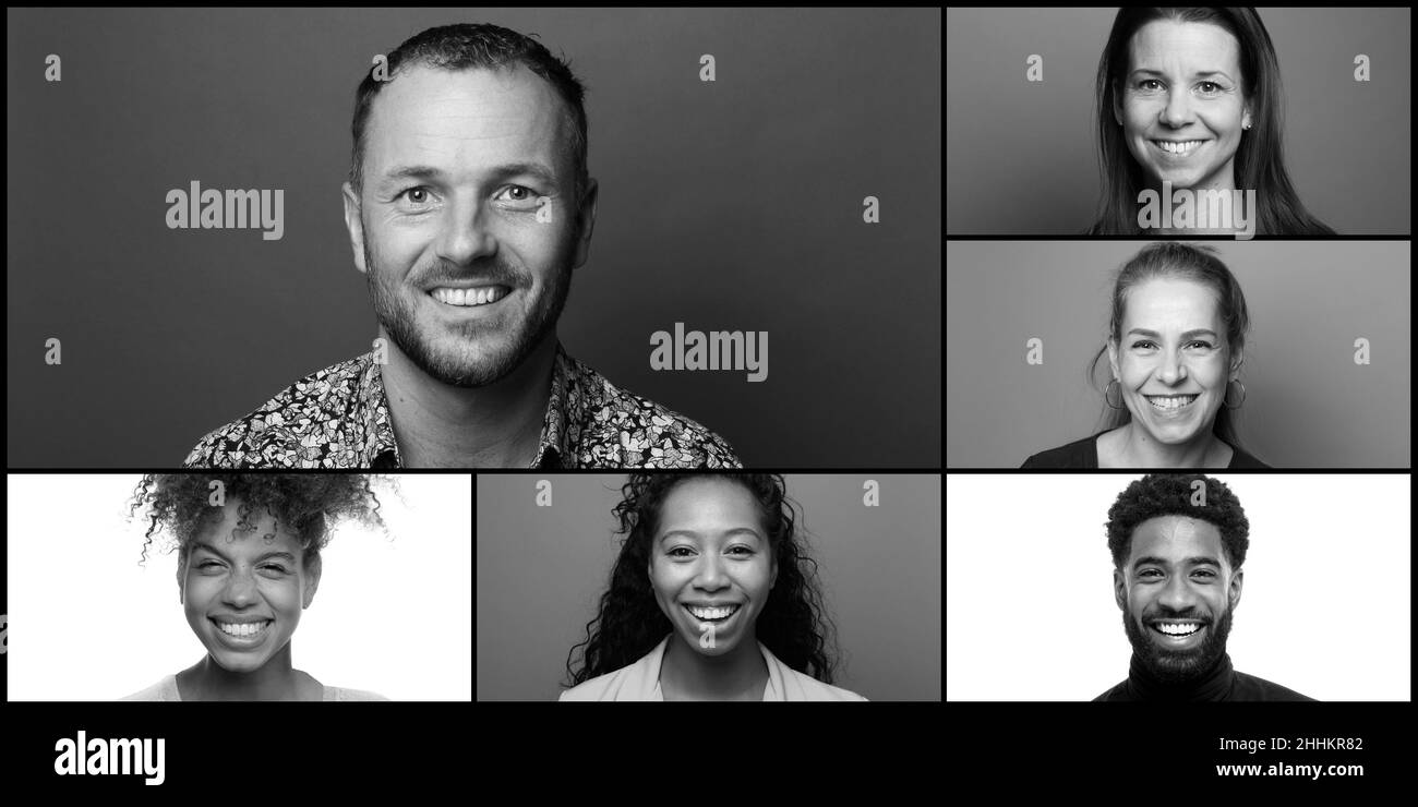 Collage business people portraits hi-res stock photography and images ...