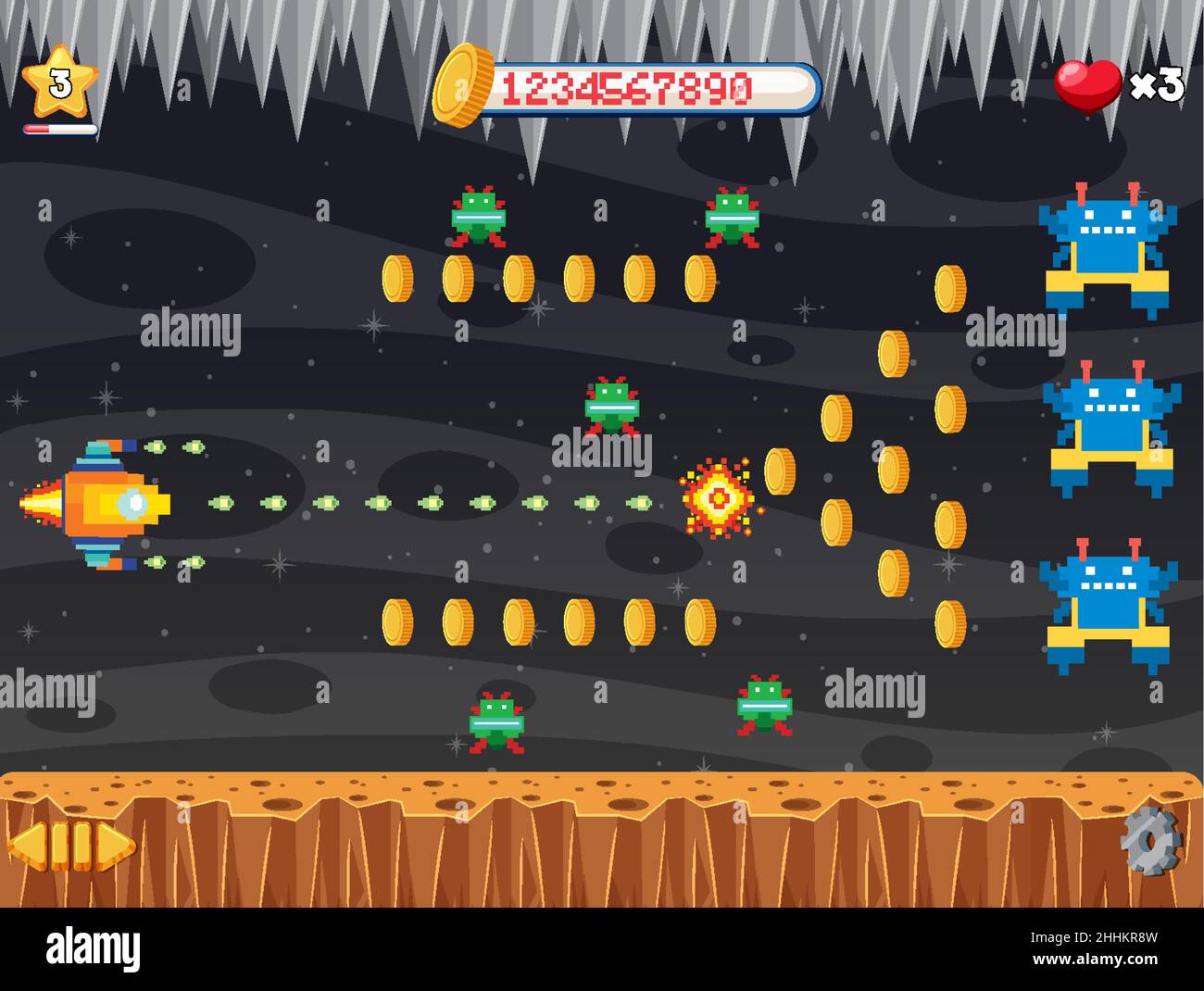 Space exploration display Stock Vector Images - Alamy