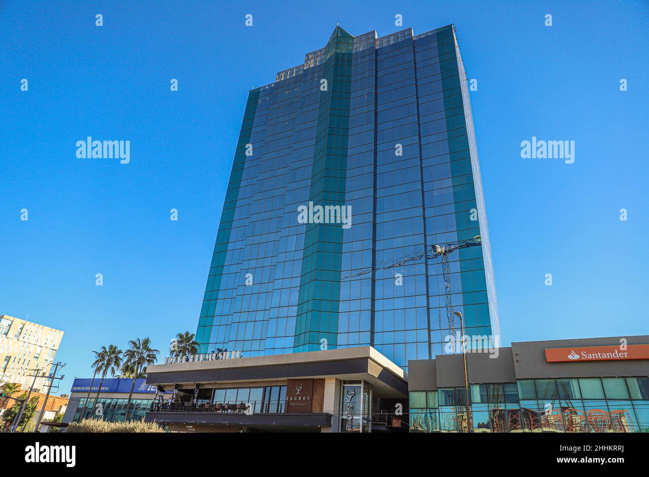 Torre de Hermosillo, facade of a building, offices and business center ...