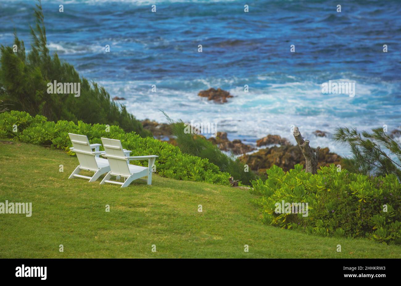 Idyllic scene beach in Thailand. Tropical blue sea and a sand beach ...