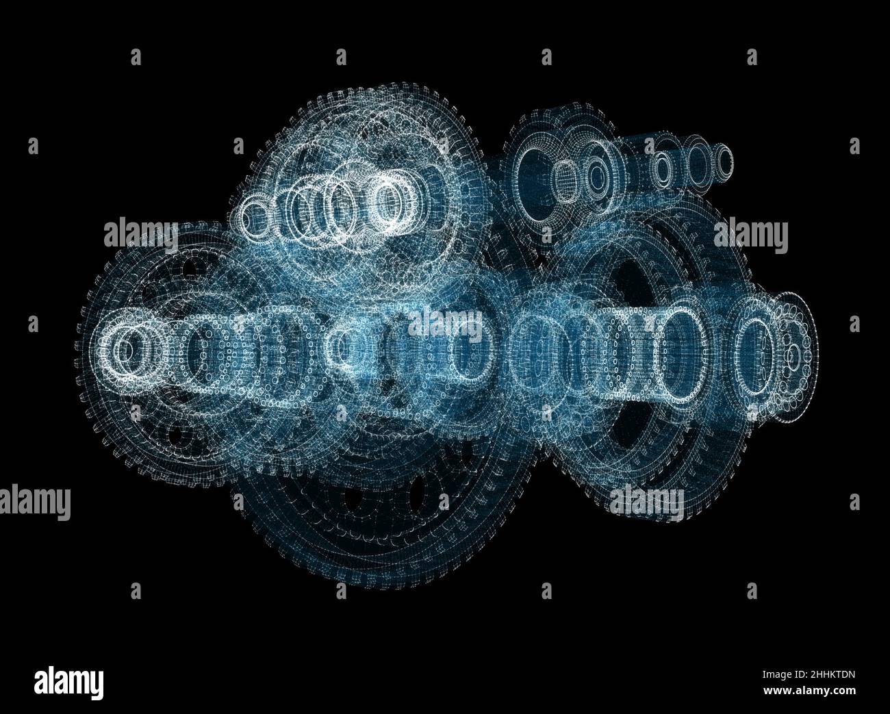 Digital gearbox hologram industrial hi-res stock photography and images ...