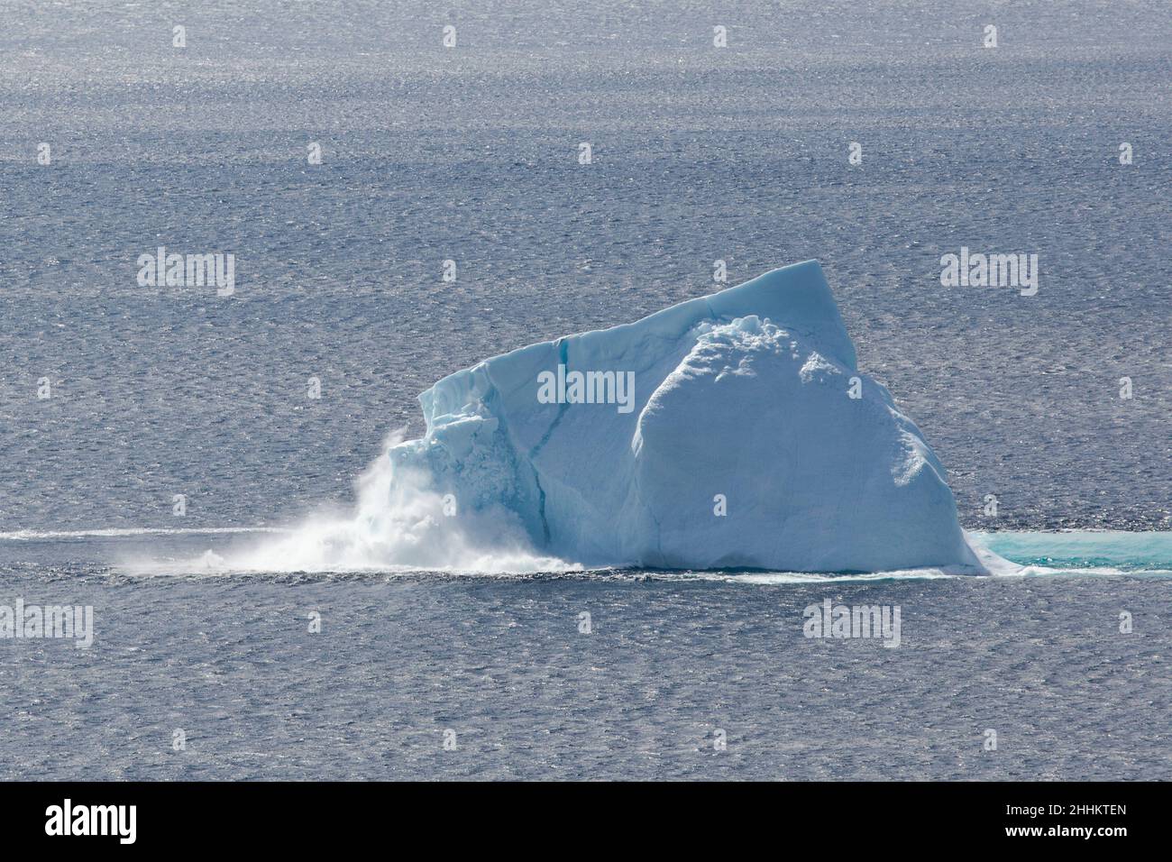 Large Collapsing Iceberg Stock Photo - Alamy