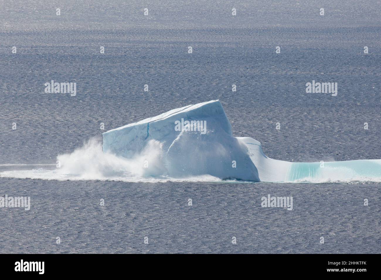 Large Collapsing Iceberg Stock Photo - Alamy