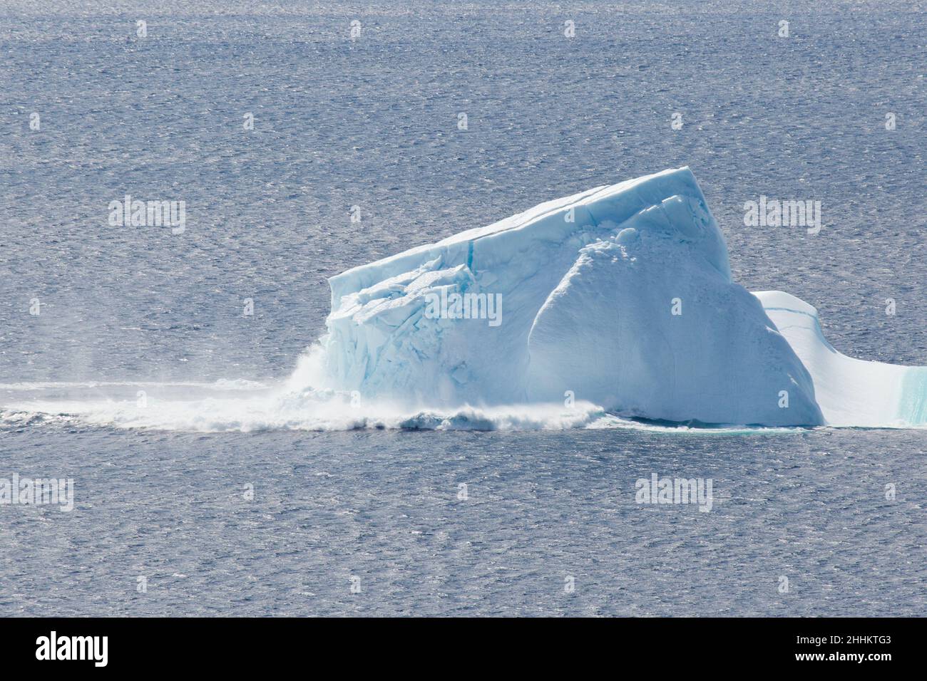 Large Collapsing Iceberg Stock Photo - Alamy