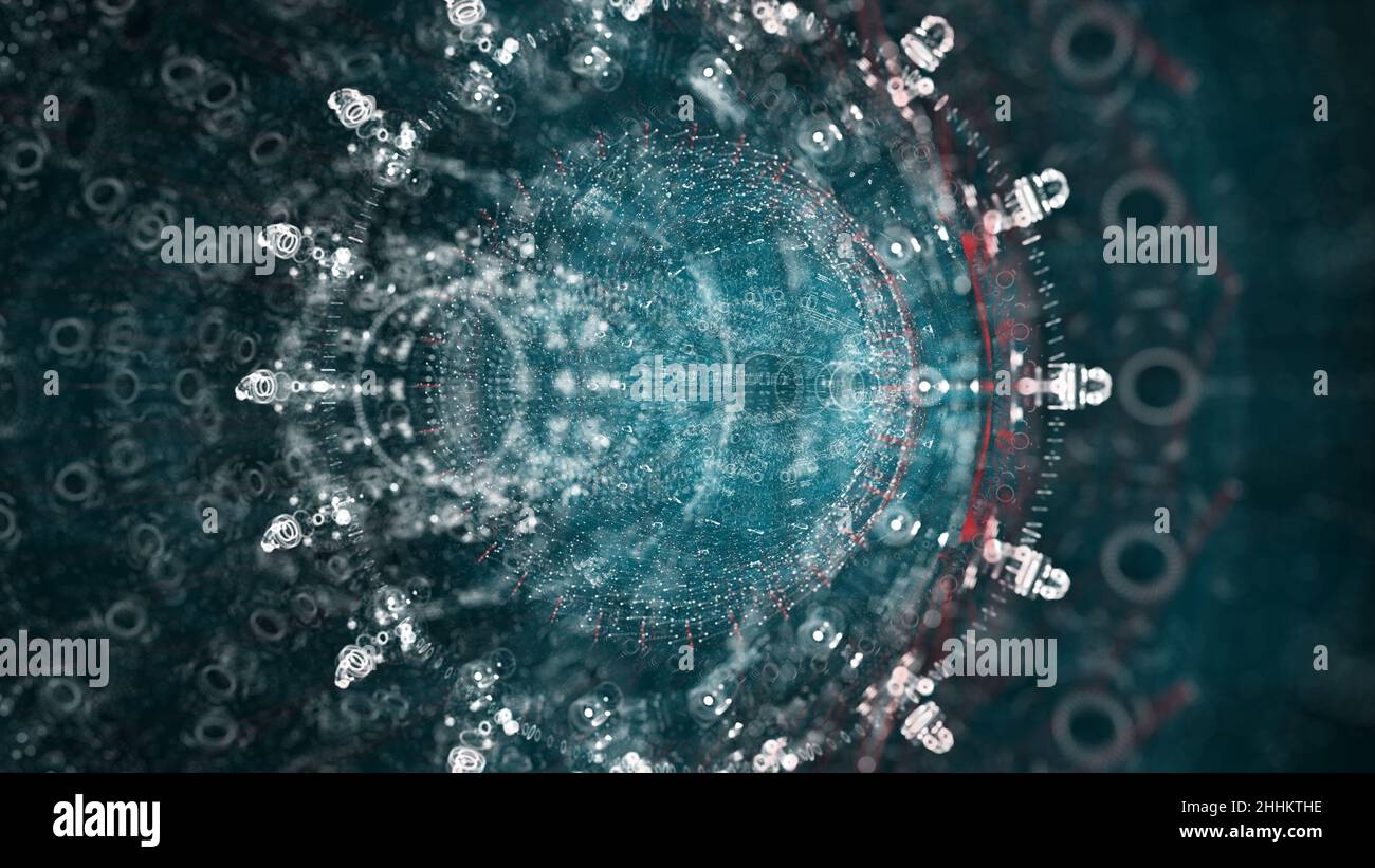 Jet engine x-ray transparent with particles Stock Photo - Alamy