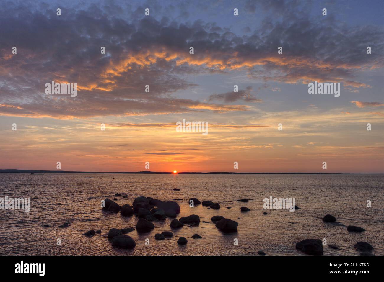 Ocean Sunset, Newfoundland, Canada Stock Photo - Alamy
