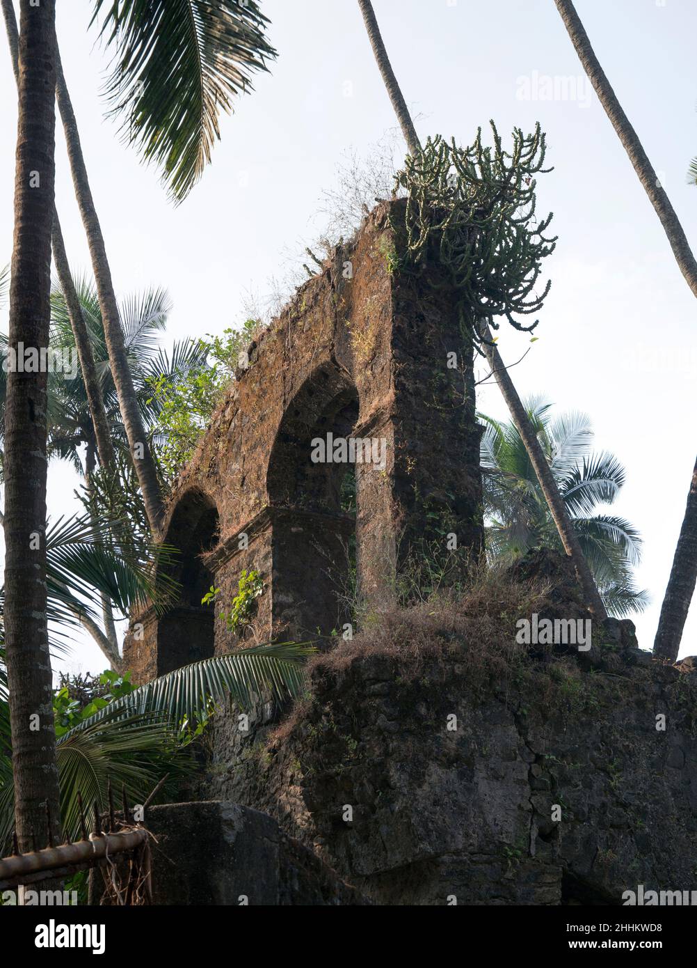 The abandoned ruins of Revdanda fort owned by Portuguese during their ...