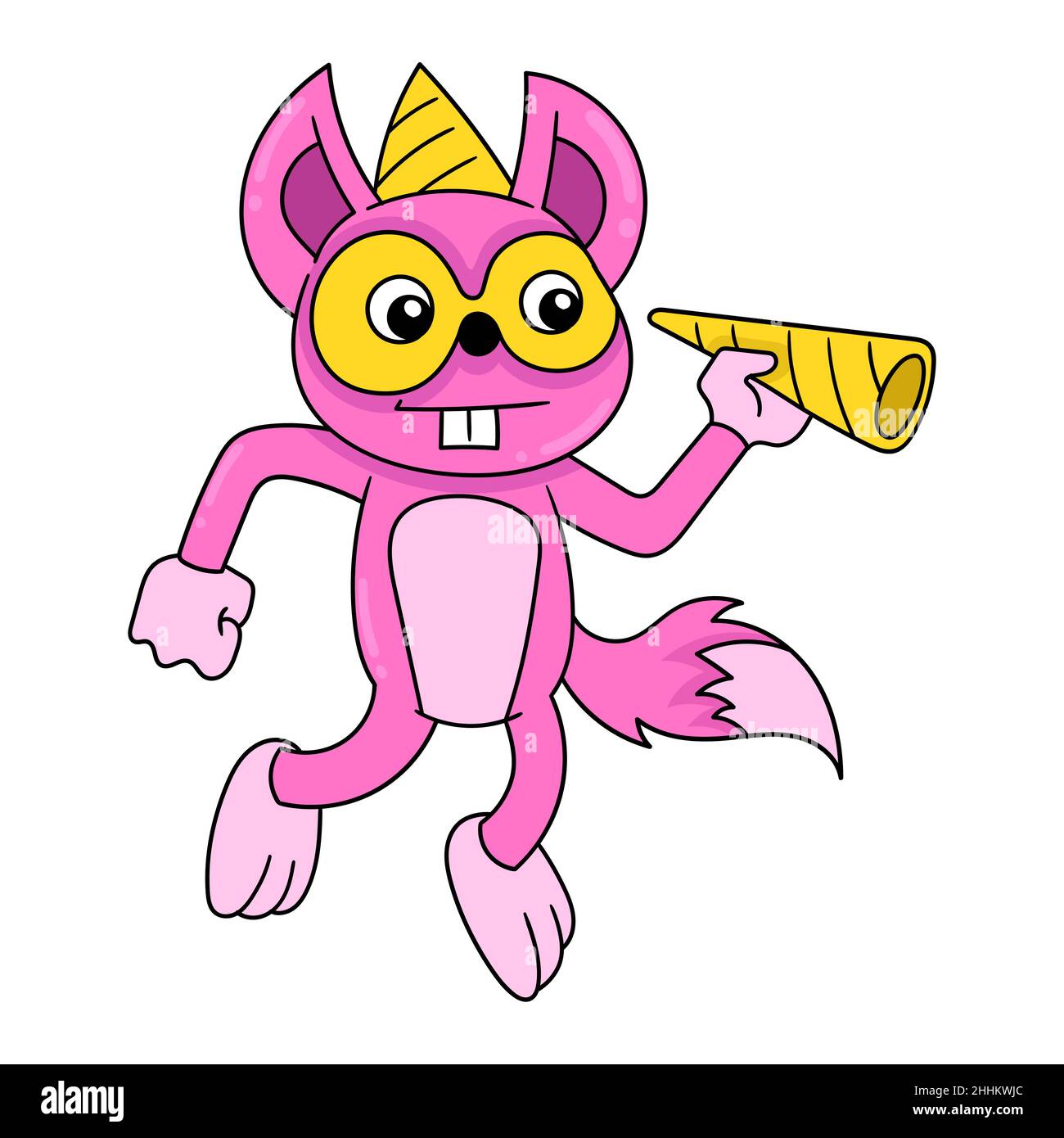 the weasel is celebrating a birthday Stock Vector Image & Art - Alamy