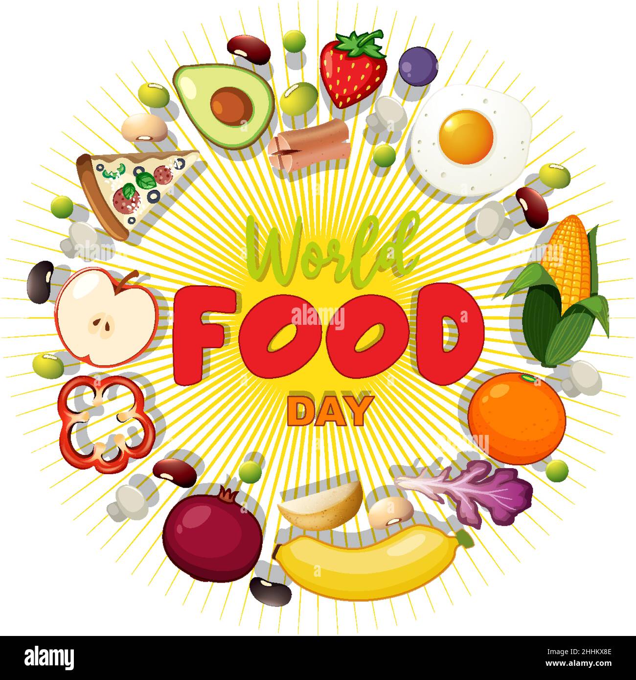 Healthy eating campaign Stock Vector Images - Alamy