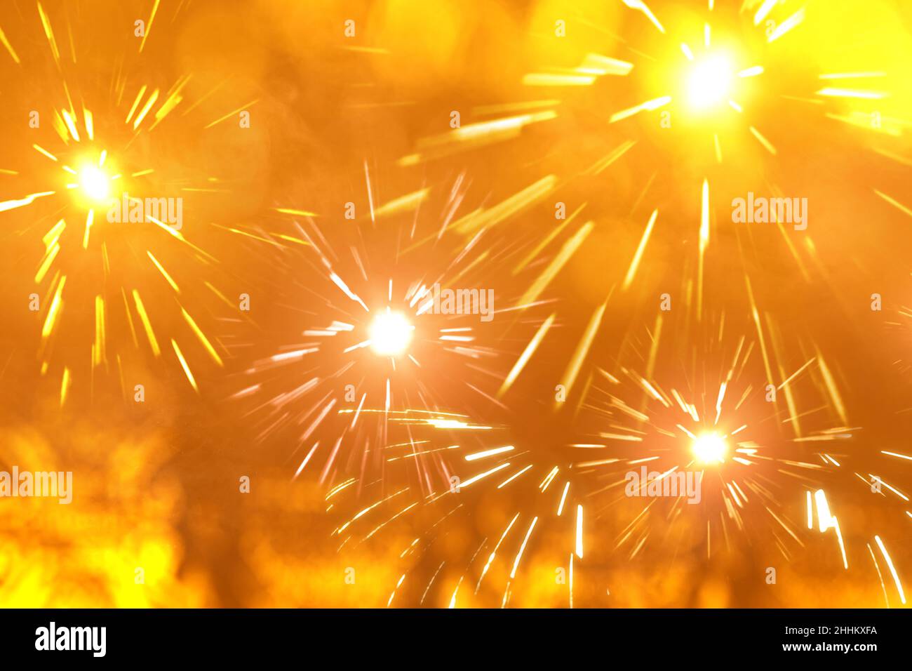 Fireworks with fire sparks background Stock Photo - Alamy
