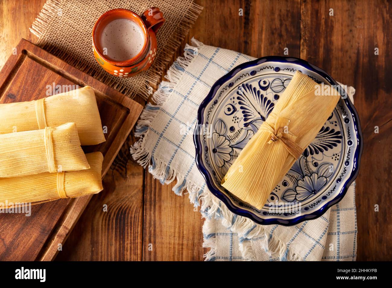 Tamales. Prehispanic dish typical of Mexico and some Latin American ...