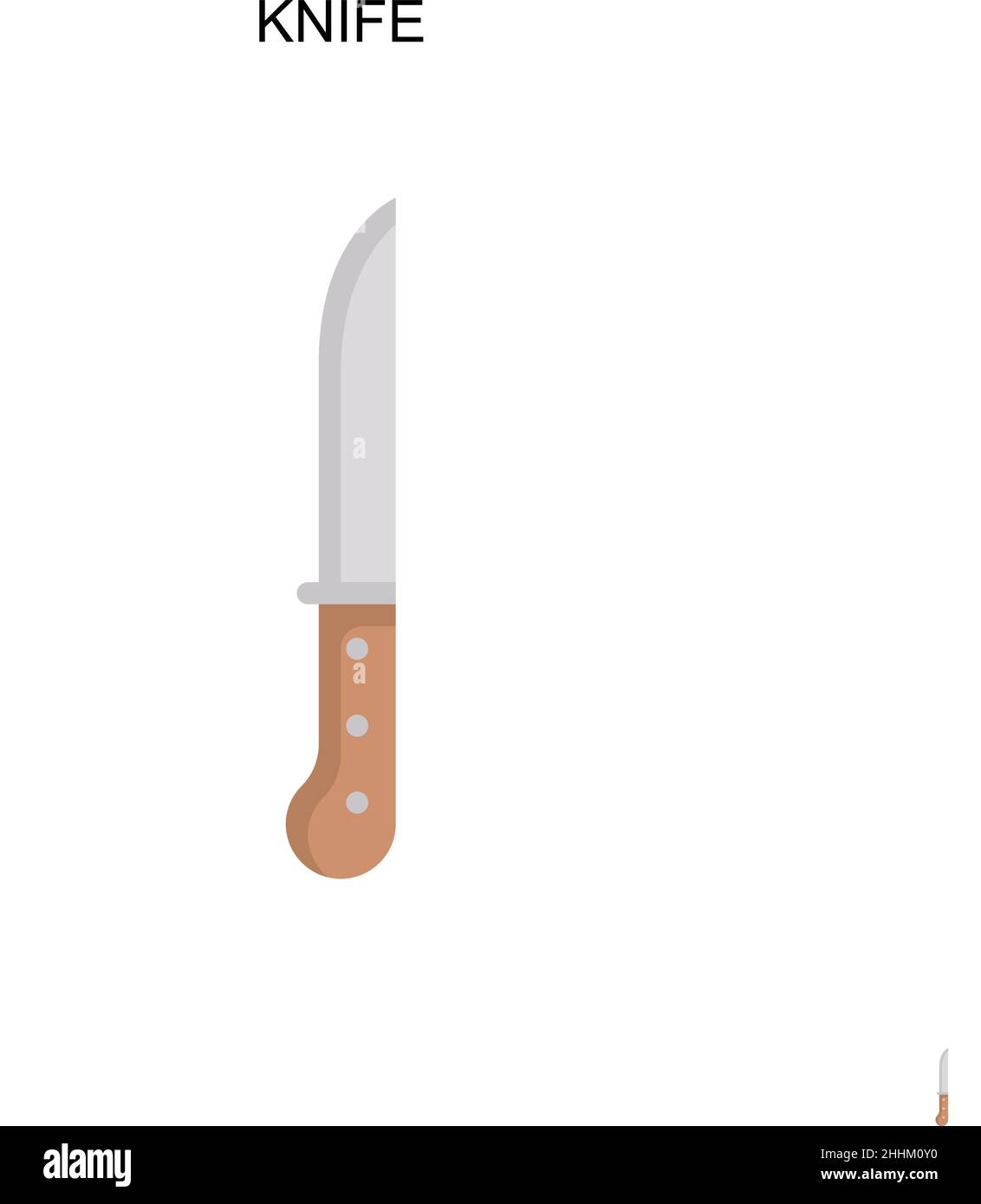 Knife Simple vector icon.Perfect color modern pictogram on editable ...