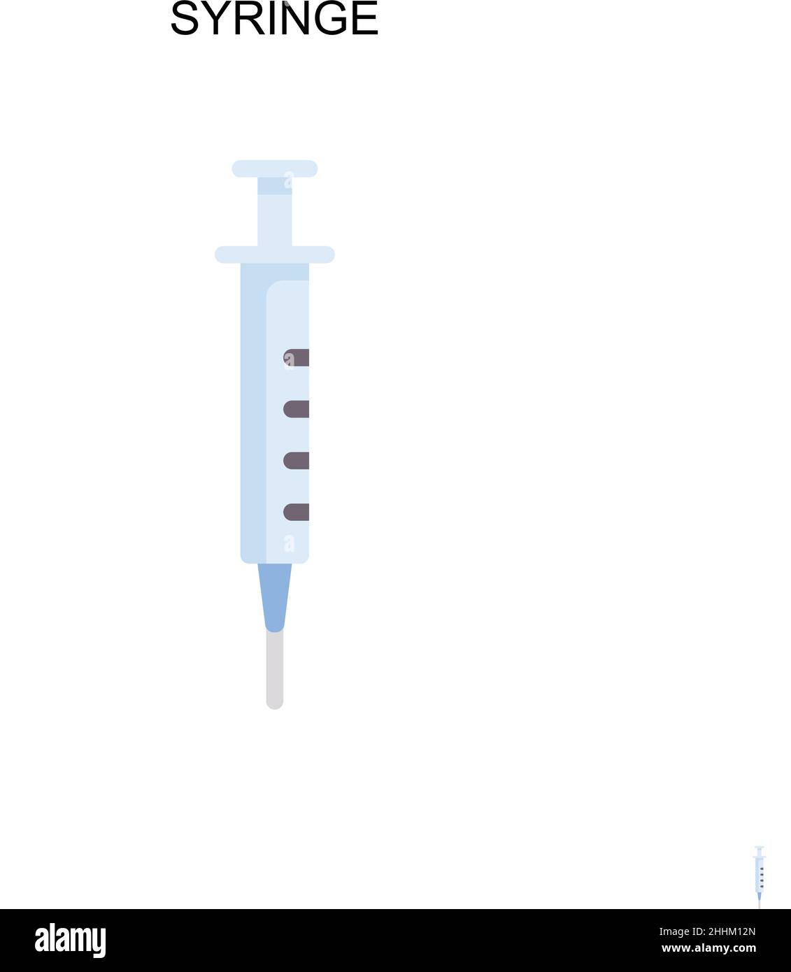 Syringe Simple vector icon.Perfect color modern pictogram on editable ...