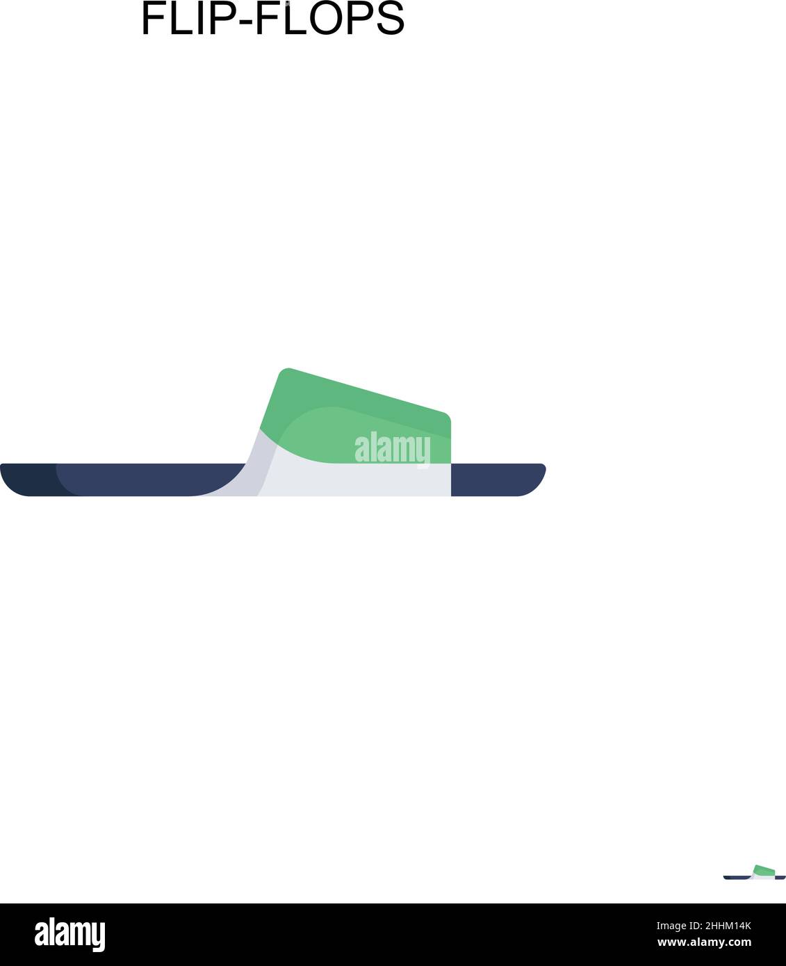 Flip-flops Simple vector icon.Perfect color modern pictogram on ...