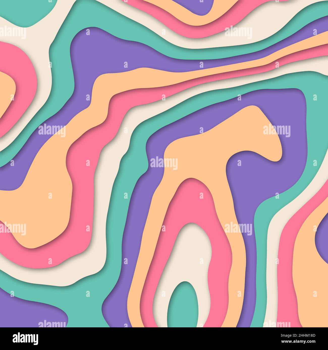 Abstract colorful papercut background design Stock Vector Image & Art ...