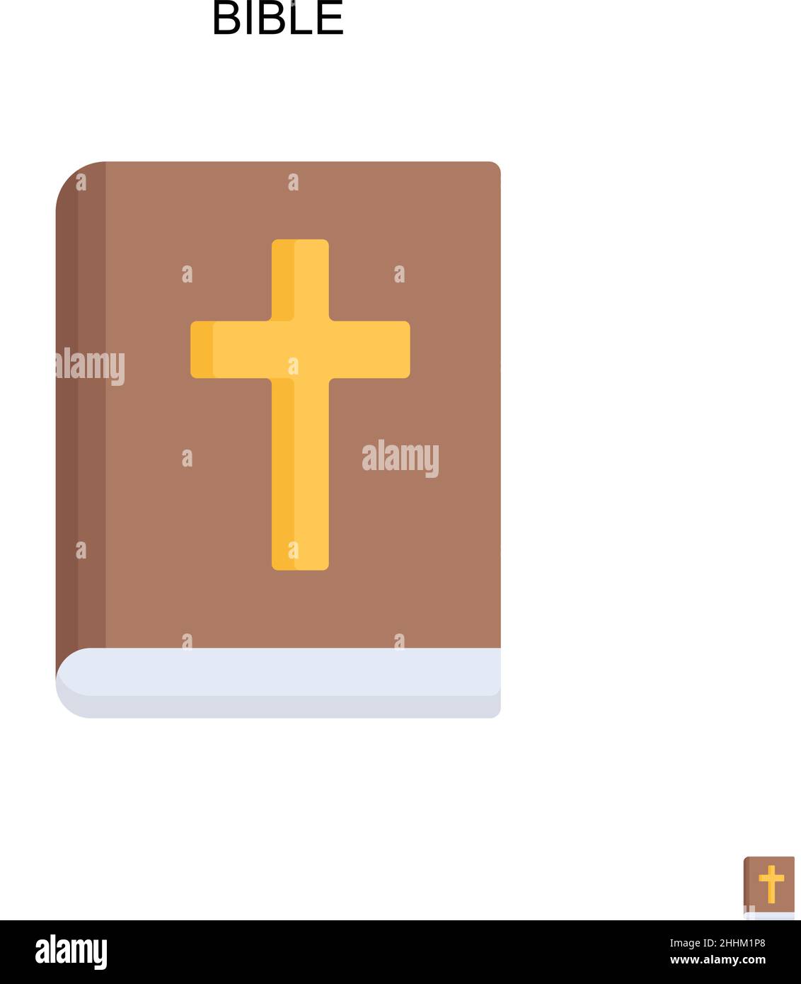 Bible Simple vector icon.Perfect color modern pictogram on editable ...