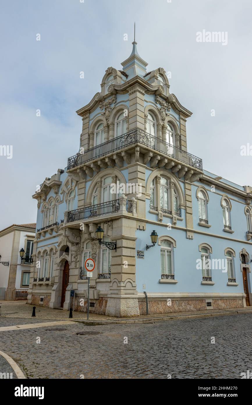 Old buildings of Faro during a rainy day in Portugal Stock Photo - Alamy
