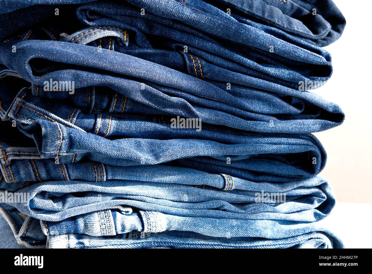 Denim pile hi-res stock photography and images - Alamy