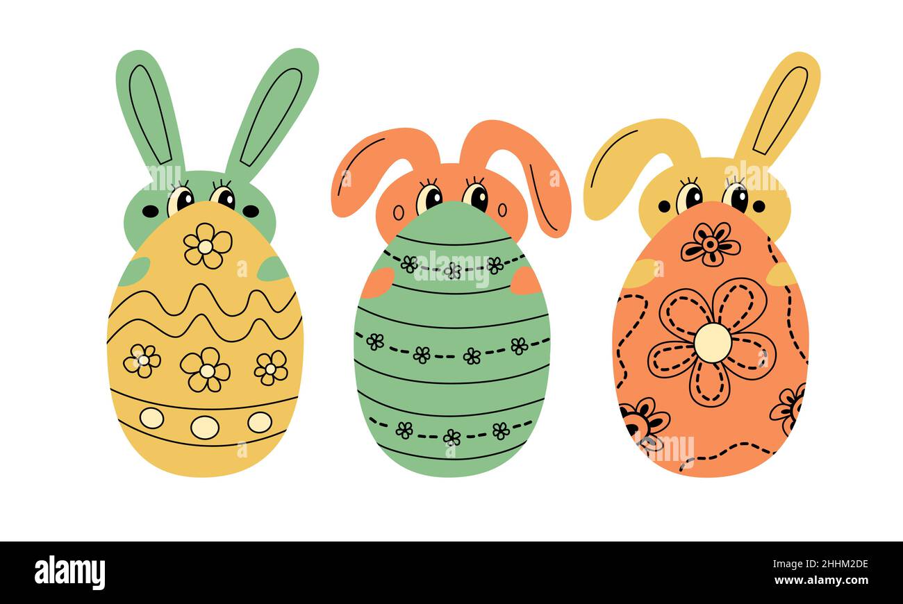 3 bunnies Stock Vector Images - Alamy