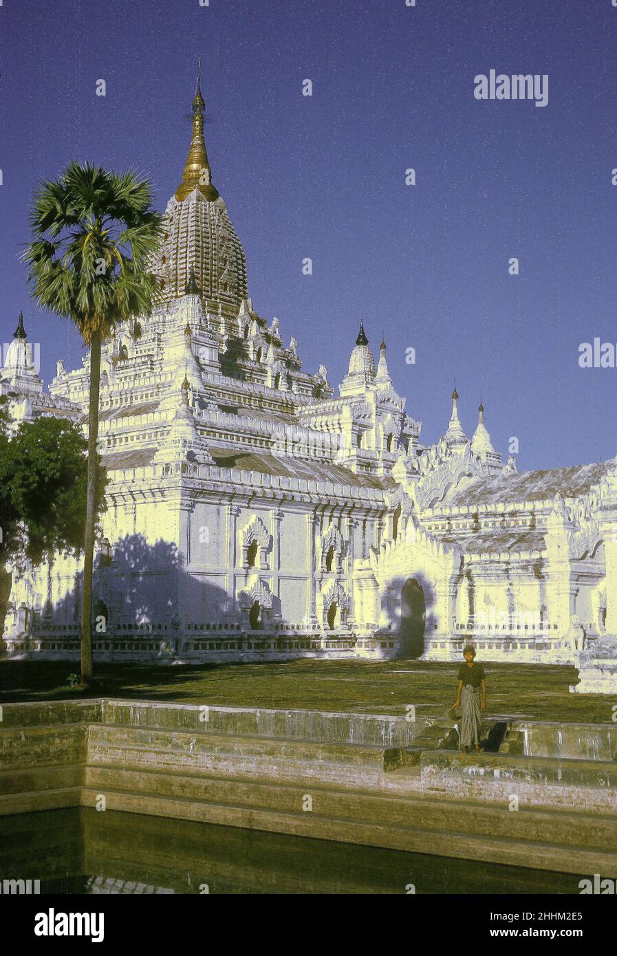 Ananda Temple (1061 AD) at Pagan, Burma (Myanmar) before the ...