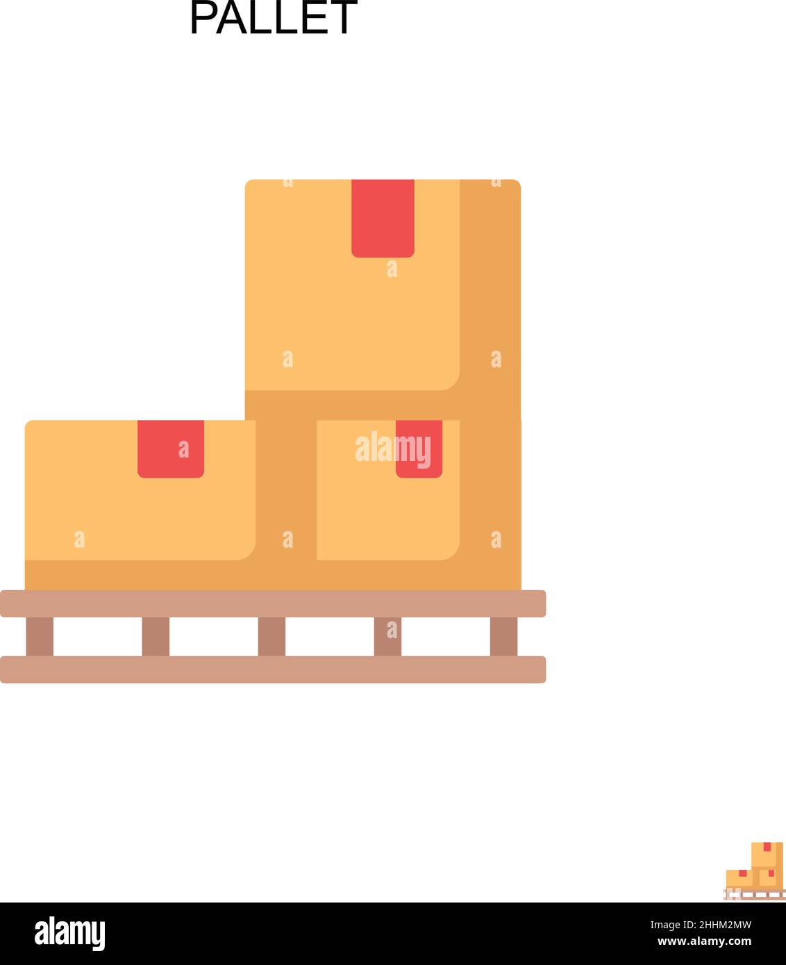 Pallet Simple vector icon.Perfect color modern pictogram on editable ...